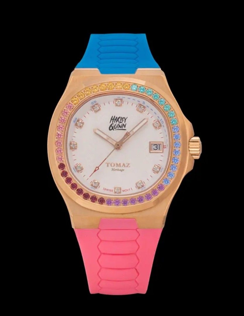 Tomaz Ladies Watch DC Harley Quinn TQ029L with Swarovski Crystal / Jam ...