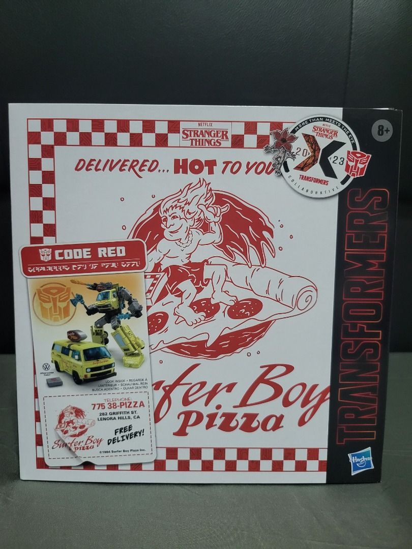 Transformers collaborative Stranger Things Surfer Boy Pizza, Hobbies ...
