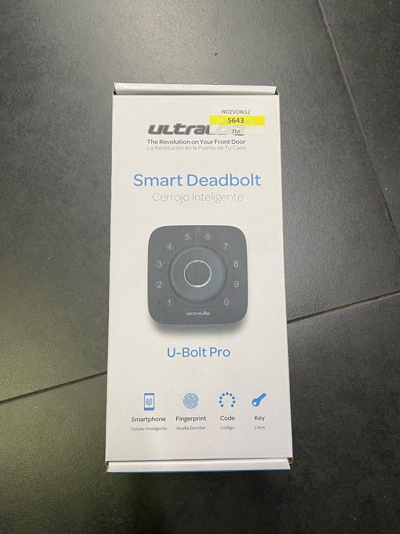 ULTRALOQ U-Bolt Pro Smart Lock, Keyless Entry Door Lock via Bluetooth ...