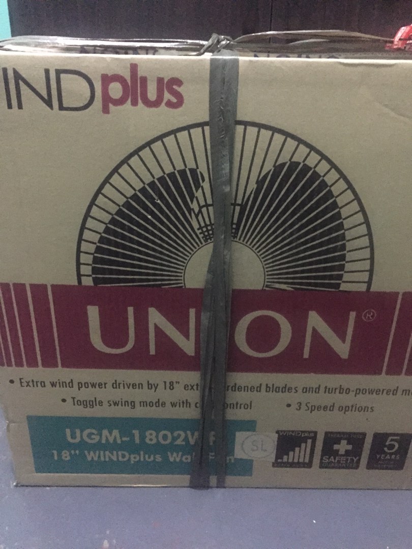 Union Fan 18 Inches Wall Fan, Furniture & Home Living, Lighting & Fans ...