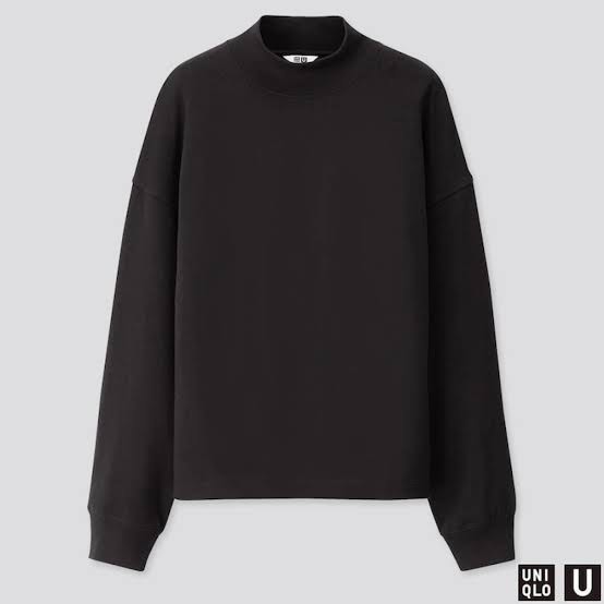 UNIQLO MOCK NECK T LONG SLEEVE, Women's Fashion, Coats, Jackets and ...