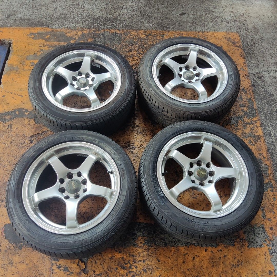 Used Sports Rims 15 inch with tyres, Car Accessories, Tyres & Rims on ...