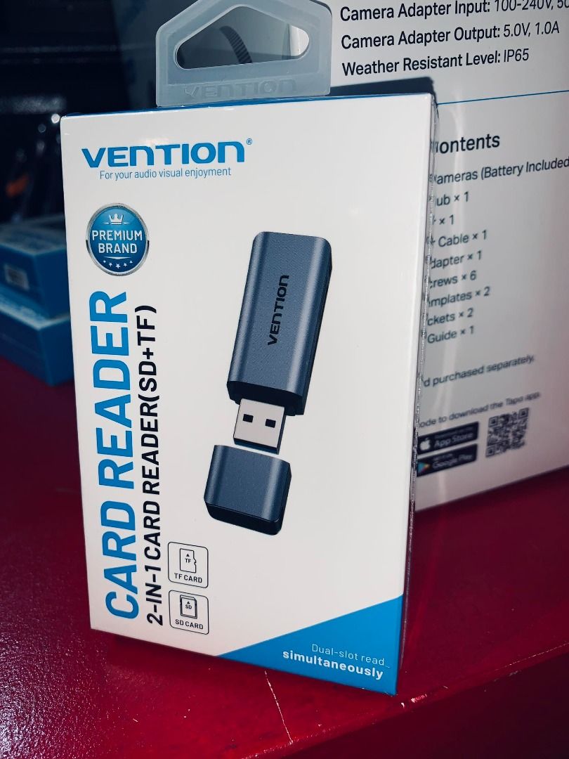 Vention 2in1 SD MicroSD Card Reader Aluminum Alloy USB 3.0 Gray CLIHO ...