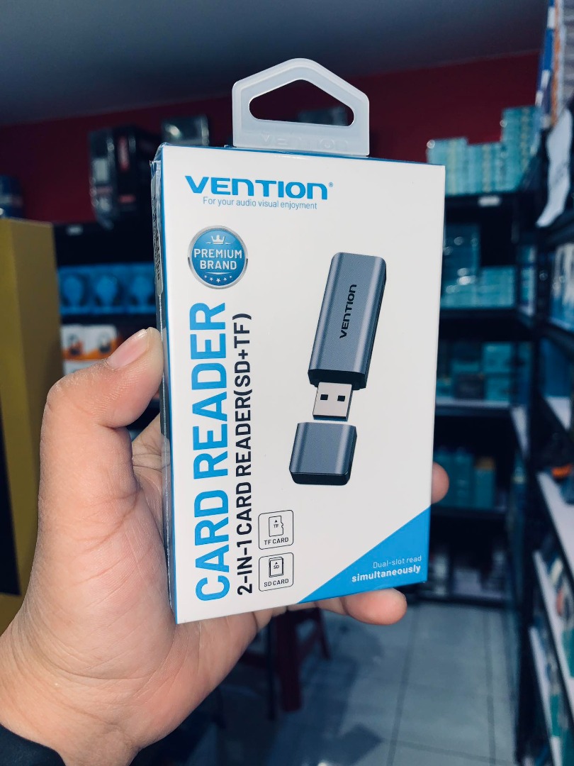 Vention 2in1 SD MicroSD Card Reader Aluminum Alloy USB 3.0 Gray CLIHO ...