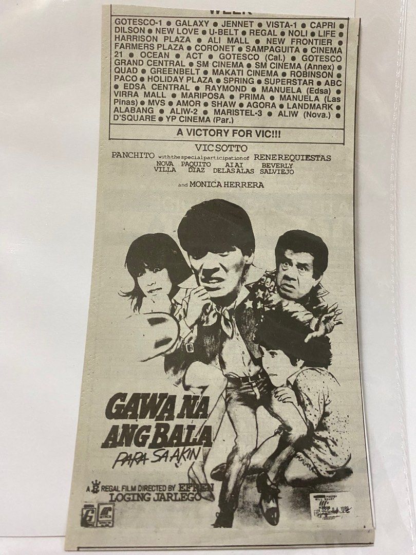 Vic Sotto Rene Requiestas Panchito Monica Herrera in GAWA NA ANG BALA ...