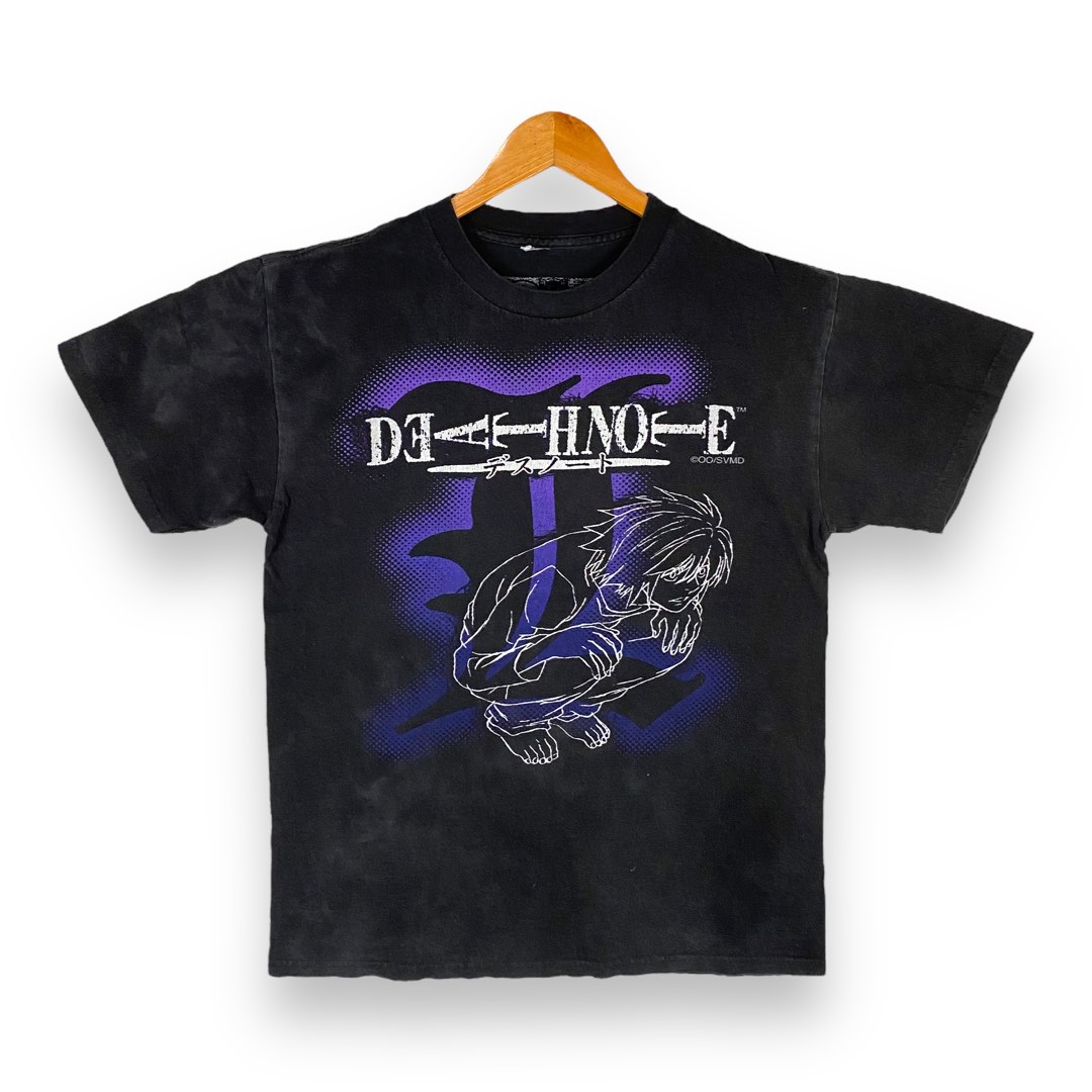 Vintage 00's DEATH NOTE Anime T Shirt Streetwear, Men's Fashion, Tops ...