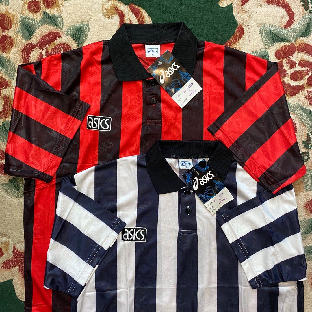 Vintage 2000 Asics Template Stripes Jersey, Men's Fashion, Activewear ...