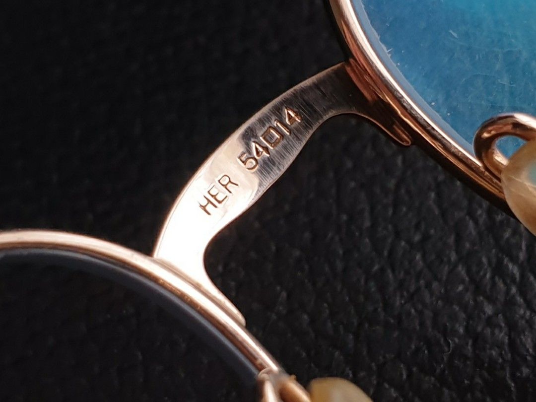 Vintage Hoya Gold Eyeglass Frame, Women's Fashion, Watches ...