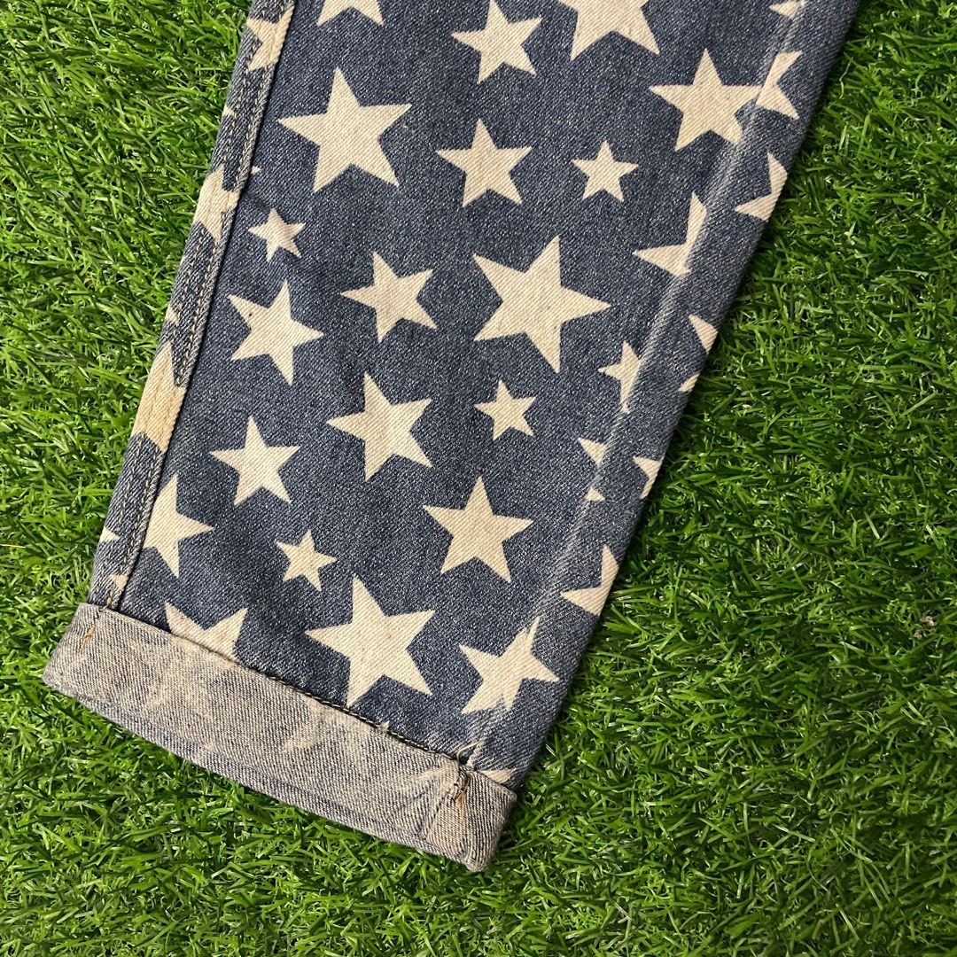 Vintage Snoopy Star Patterned Denim Jeans, Women's Fashion, Bottoms ...