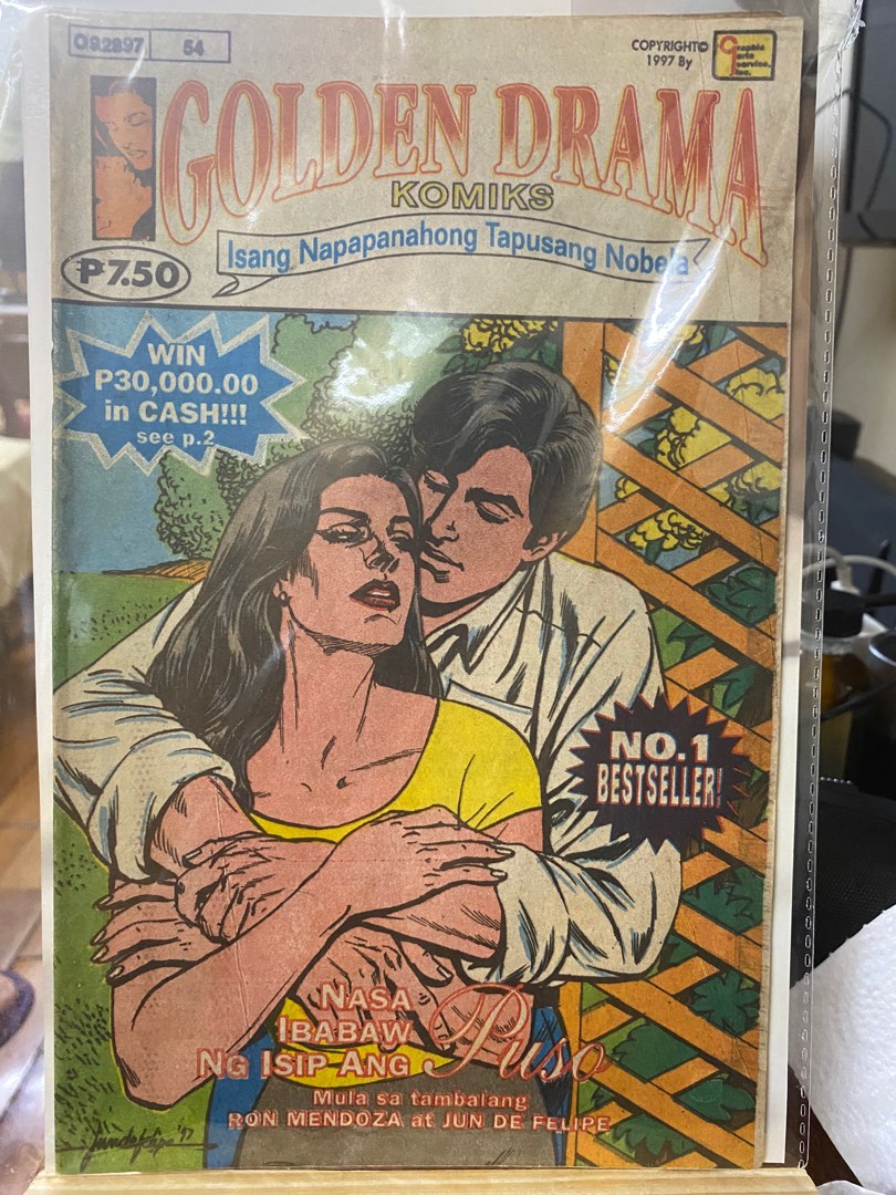 Vintage Tagalog Komiks - GOLDEN DRAMA komiks ISANG NAPAPANAHONG magasin Romance Drama Horror ...