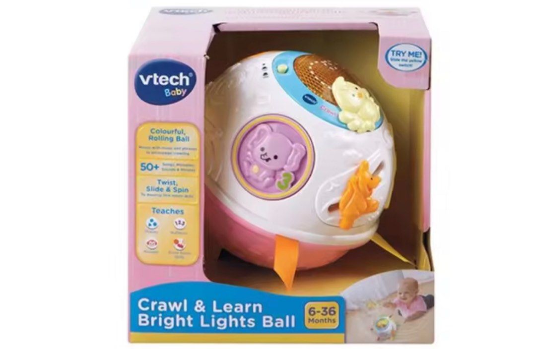 VTech Baby Crawl and Learn Bright Lights Ball, Babies & Kids, Infant ...