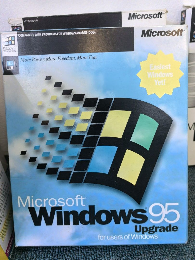 Windows 95 upgrade retail box, Hobbies & Toys, Memorabilia ...