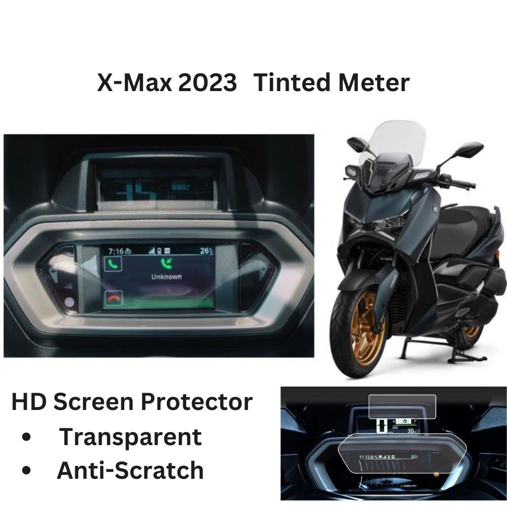 Xmax 2023 Tinted Meter screen protector Xmax V2, Motorcycles ...