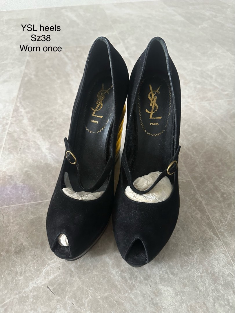 YSL Saint Laurent platform heels, Women's Fashion, Footwear, Heels on ...