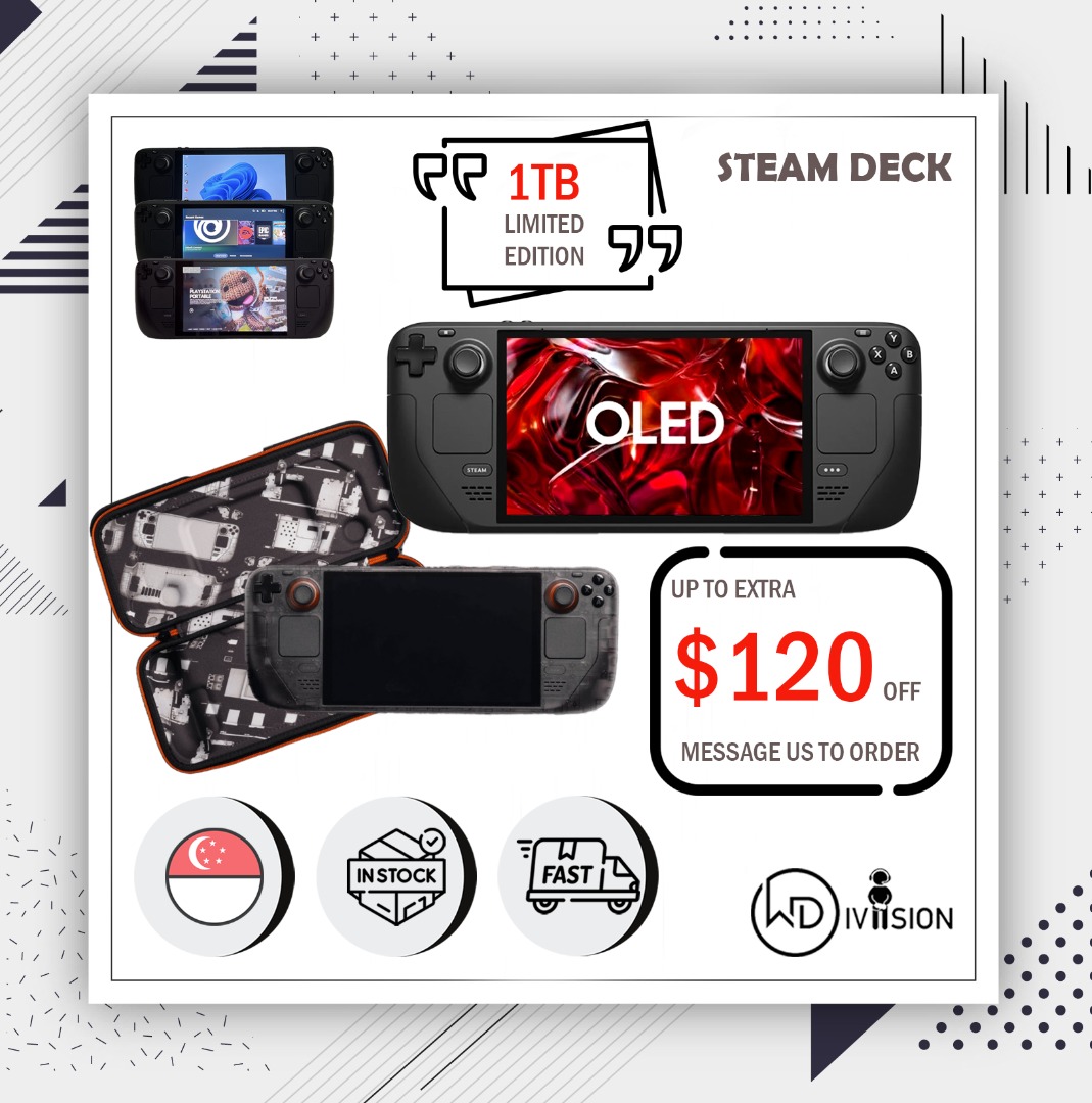 [LAST DAY SALE] 2TB / 1TB OLED Valve Steam Deck - 1TB Limited Edition ...