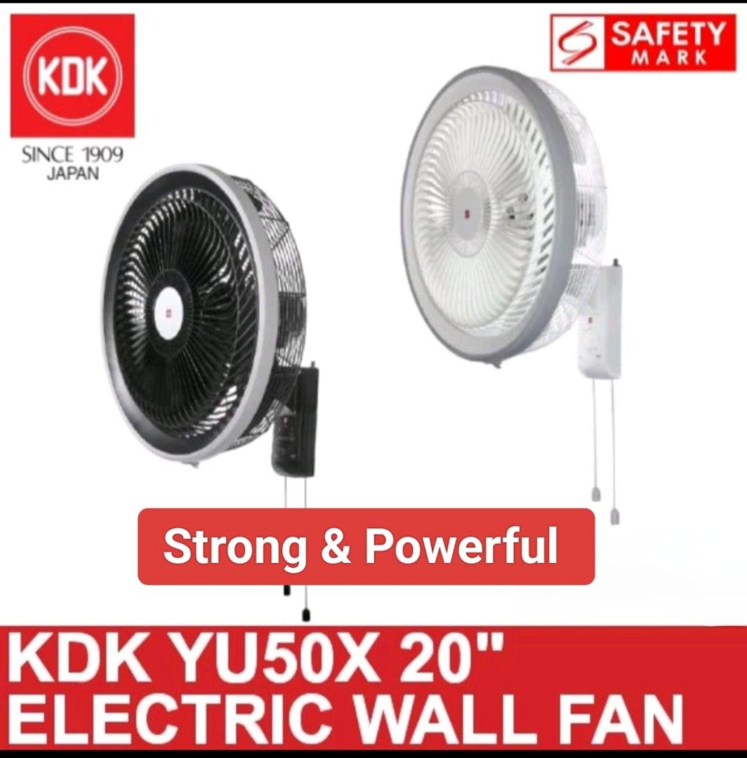 20" Powerful Wall Fan, Furniture & Home Living, Lighting & Fans, Fans ...