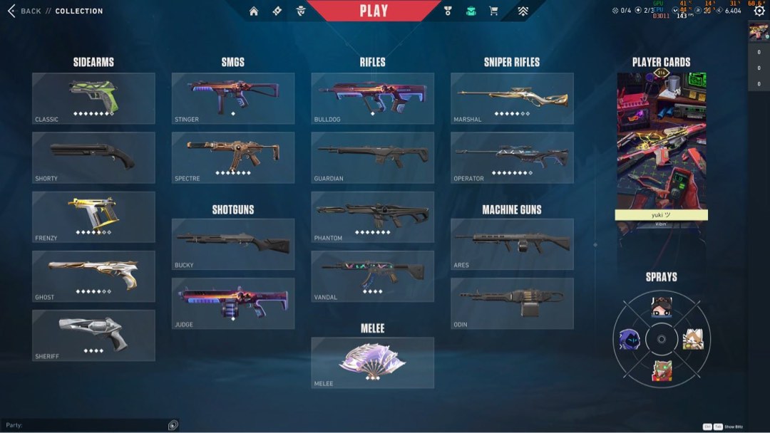 29 premium valorant account with limited ignite melee and less common ...