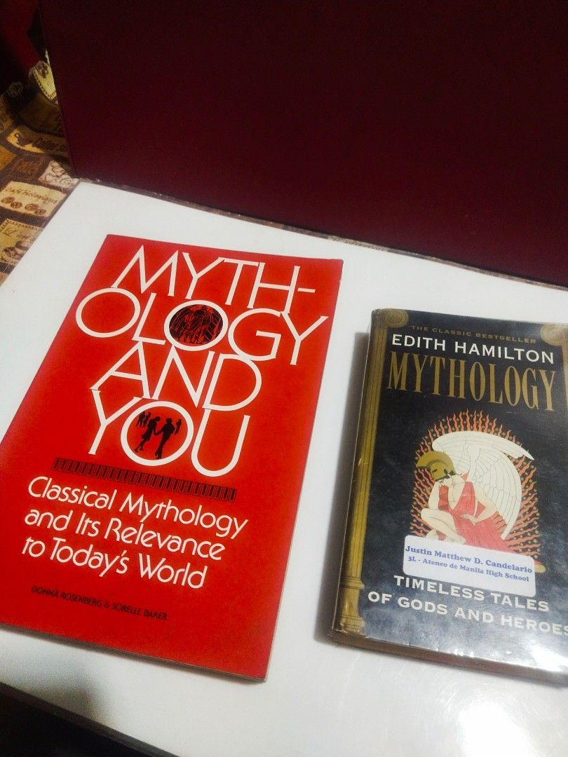 2 vintage MYTHOLOGY Books/"Mythology"/Mythology & You/1981,1999/US ...
