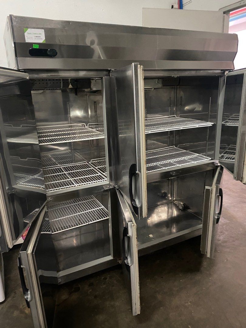 6 door upright commercial chiller. Blower cooling. Sanyo brand. Free ...