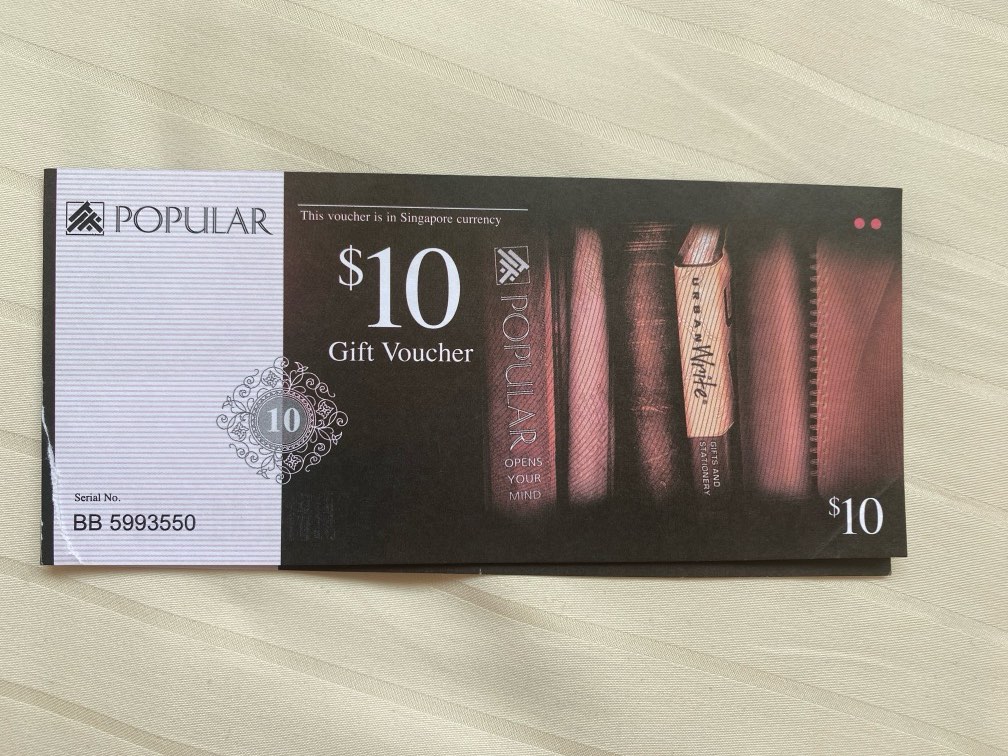 $90 Popular voucher, Tickets & Vouchers, Vouchers on Carousell