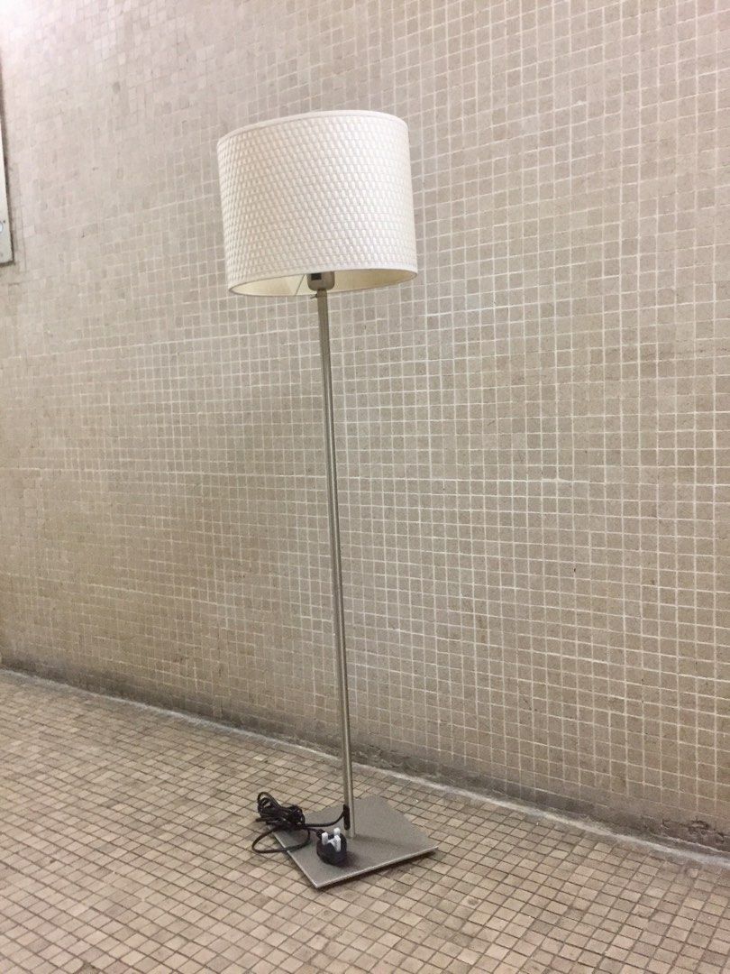 (原價$728) 99%新 IKEA 宜家 Alang (Type G0004) 歐洲色彩 典雅 伸縮 可調高度 座地燈 nickel ...