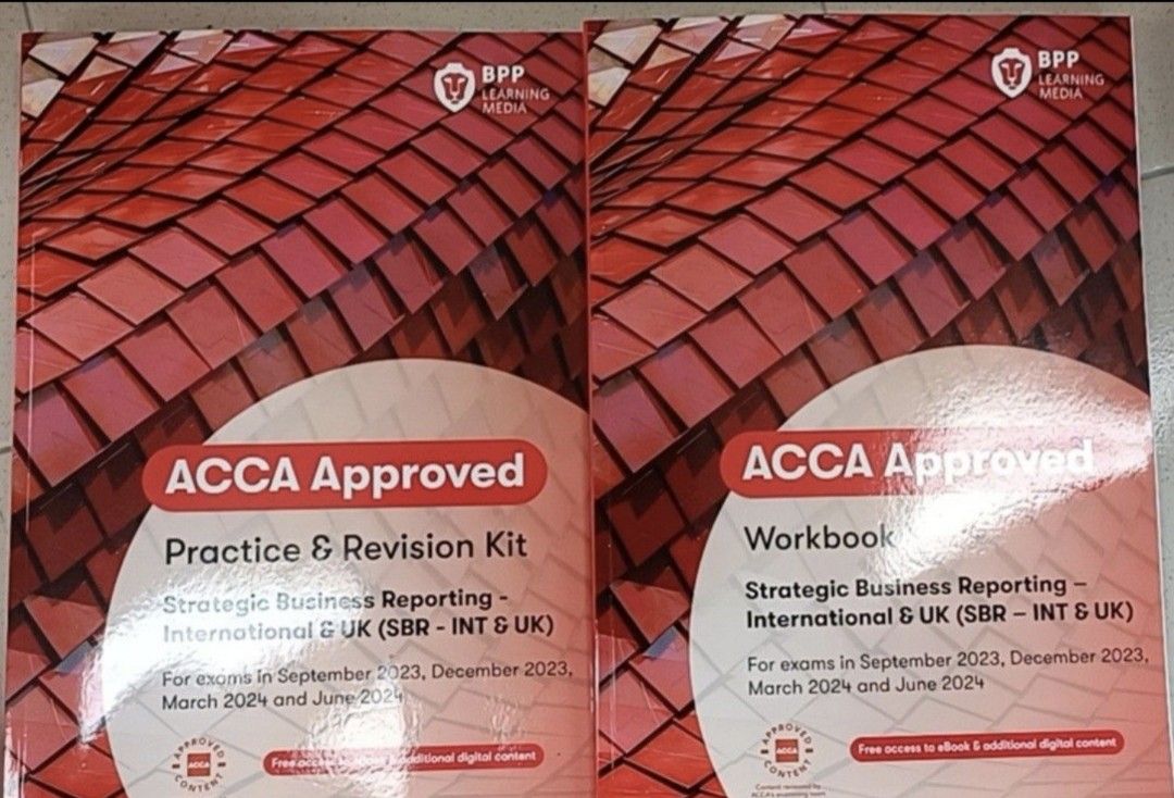 ACCA SBR STRATEGIC BUSINESS REPORTING WORKBOOK AND PRACRTICE KIT, Hobbies & Toys, Books ...