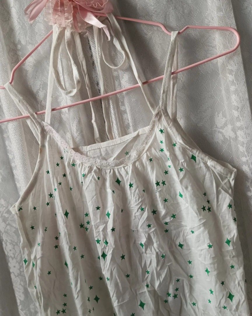 acubi star print cami top • coquette • milkmaid • babydoll • dollete ...