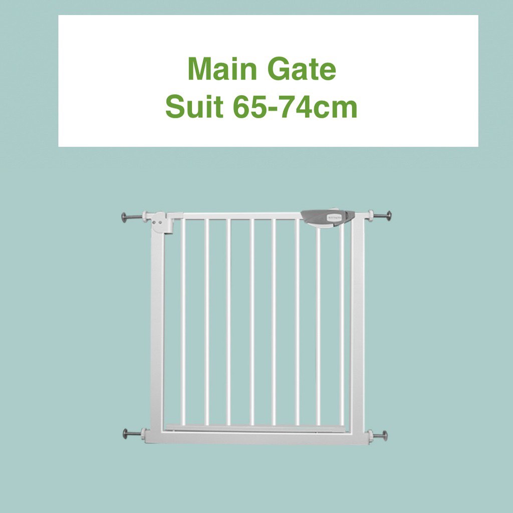 Adjustable baby safety gate automatic close door for children / pet ...