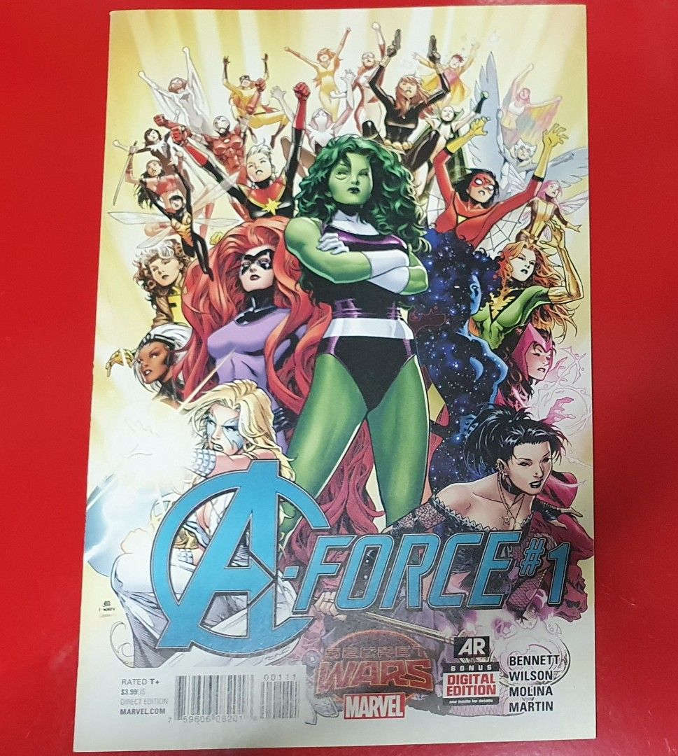 A-Force #1 She Hulk, Ms Marvel, Dazzler, Hobbies & Toys, Books ...
