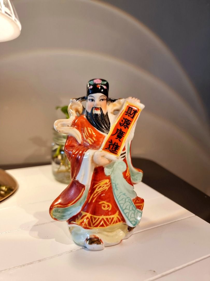 ANTIQUE CHINESE GOD OF FORTUNE STATUE [PROSPERITY AND GOOD WEALTH ...
