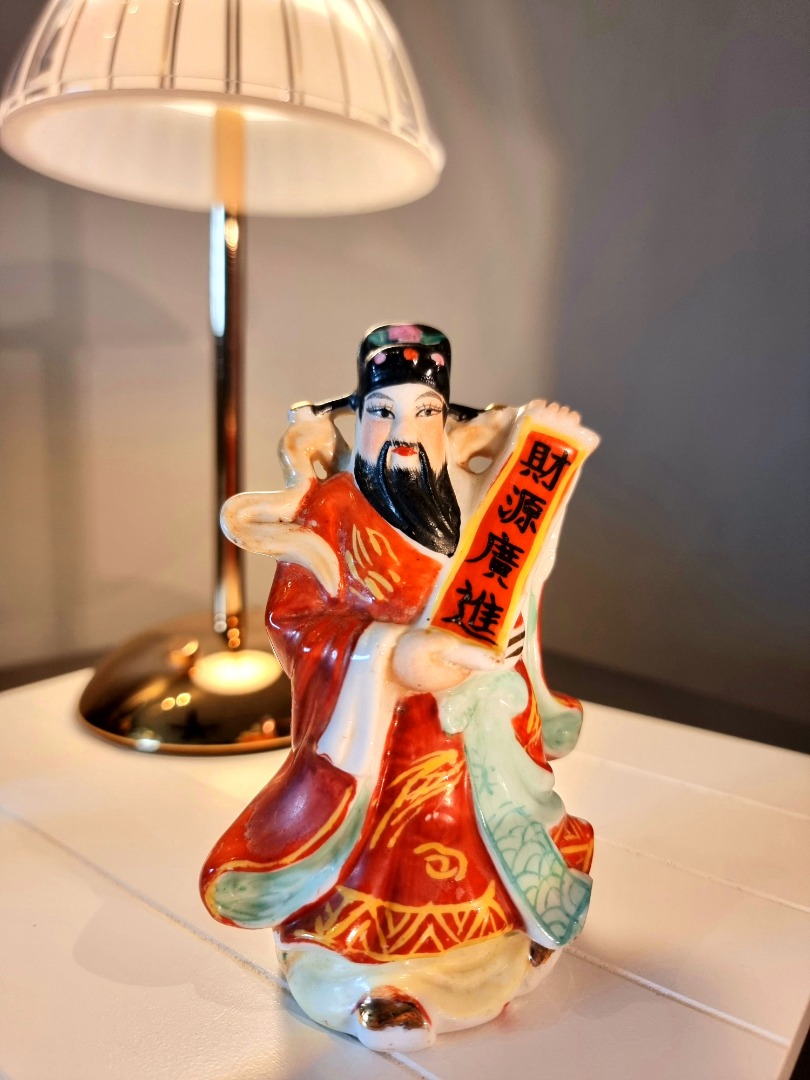 ANTIQUE CHINESE GOD OF FORTUNE STATUE [PROSPERITY AND GOOD WEALTH ...