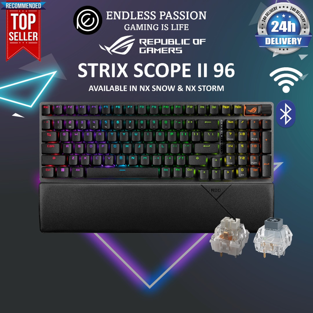 Asus Rog Strix Scope Wireless Nx Snow Computers Tech Parts Accessories Computer