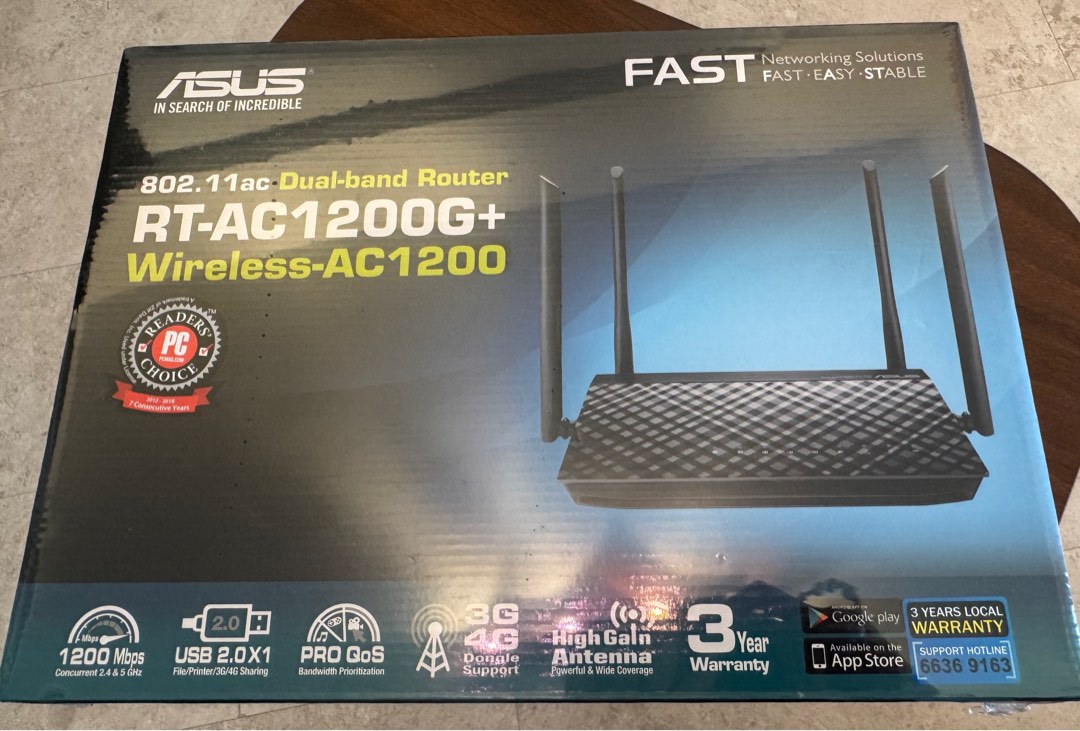 ASUS RT-AC1200G+ Router, Computers & Tech, Parts & Accessories ...