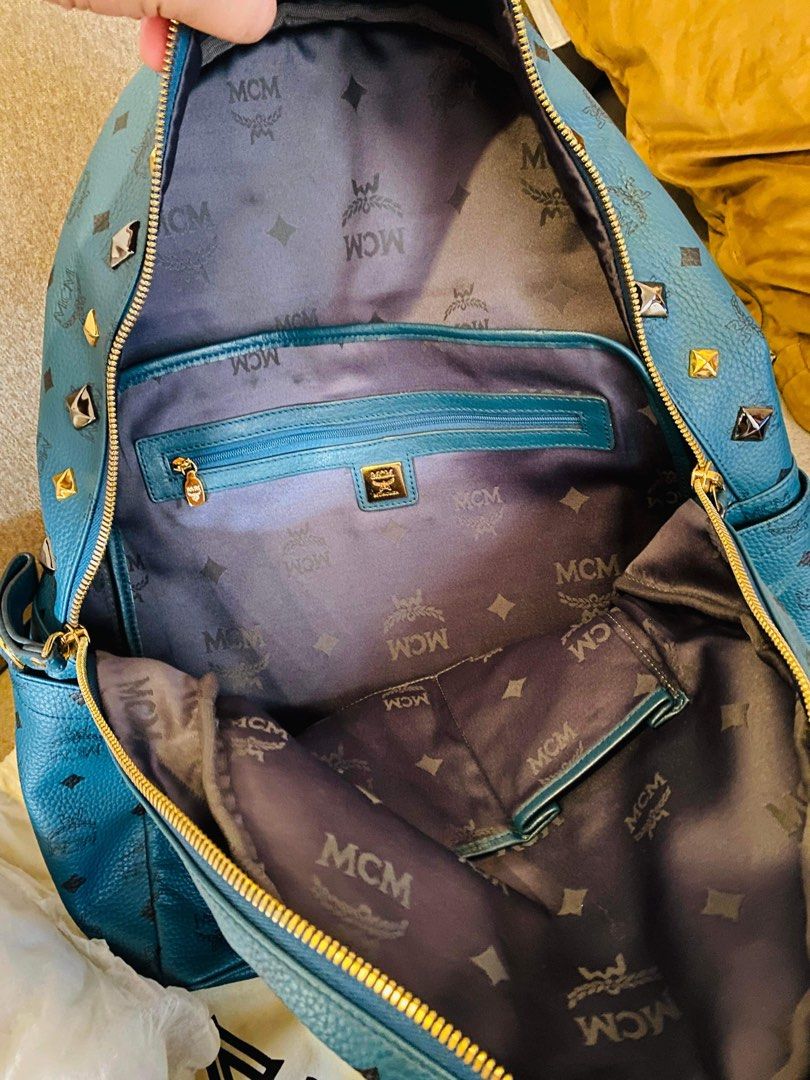Authentic MCM Leather Backpack, Women's Fashion, Bags & Wallets ...