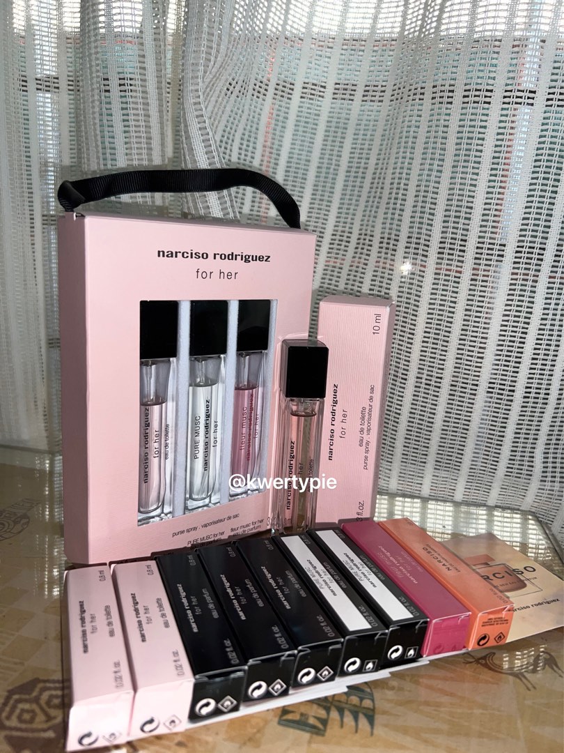 Authentic Narciso Rodriguez For Her Travel Set Mini and Samples, Beauty ...