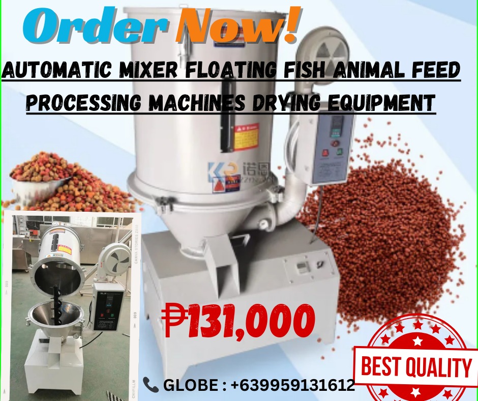 Automatic Mixer Floating Fish Animal Feed Processing Machines Drying ...