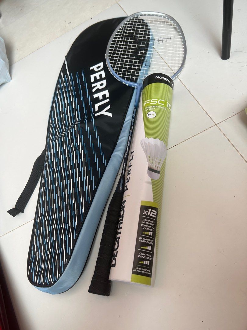 Perfly : badminton racket, casing, shuttles, Sports Equipment, Sports ...