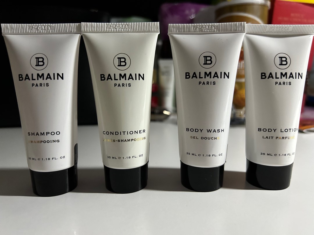 Balmain Paris toiletries set 35ml, Beauty & Personal Care, Bath & Body ...