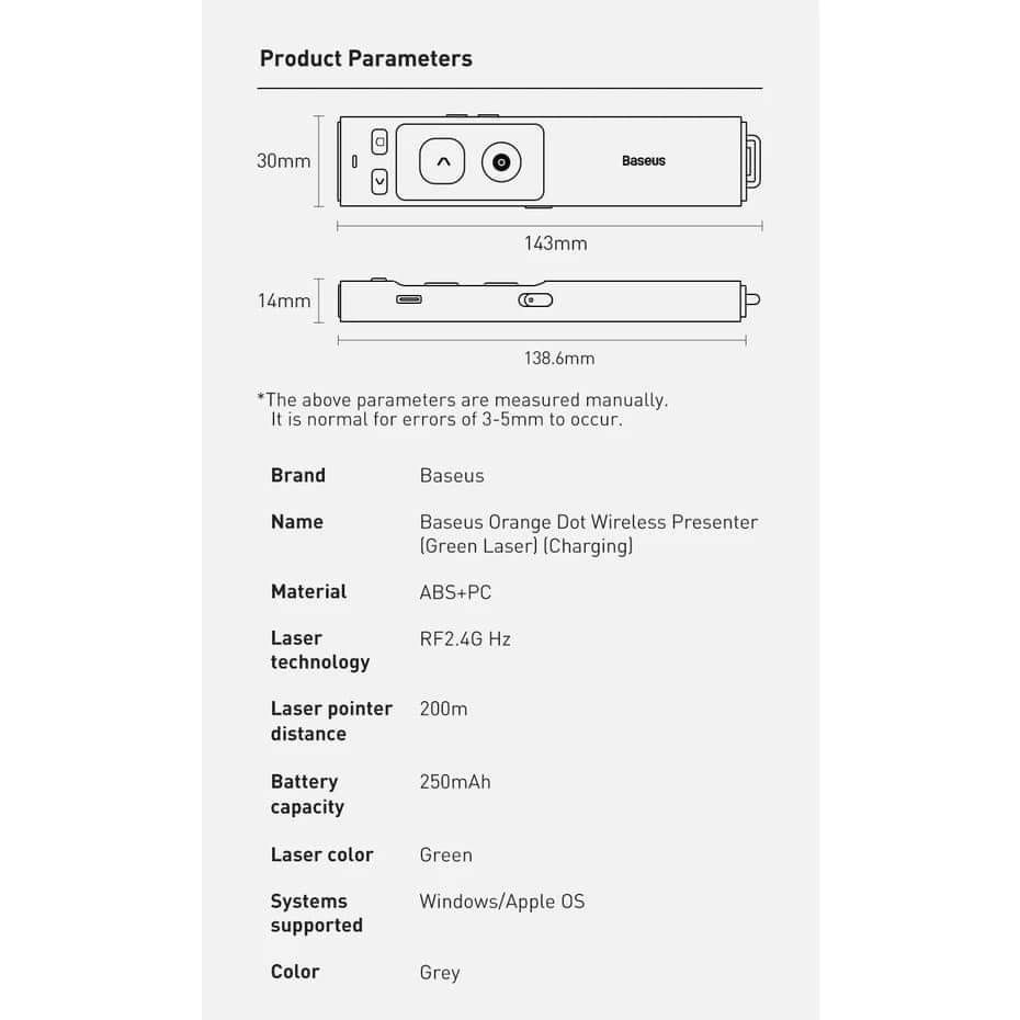 Baseus Presenter Laser Pointer, Mobile Phones & Gadgets, Other Gadgets ...