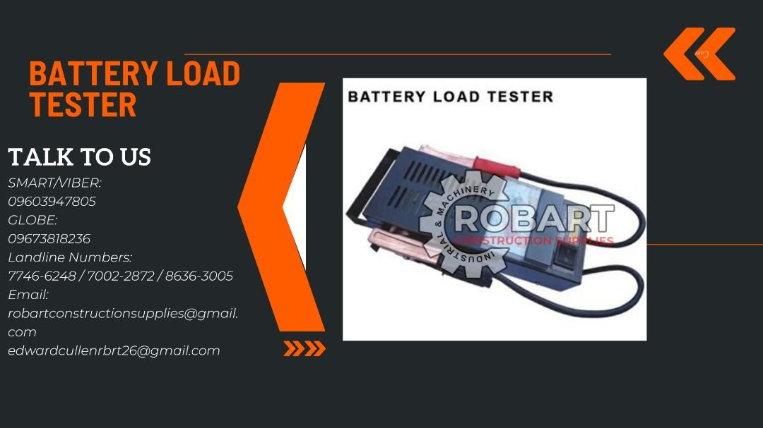 battery load tester, Commercial & Industrial, Construction Tools ...
