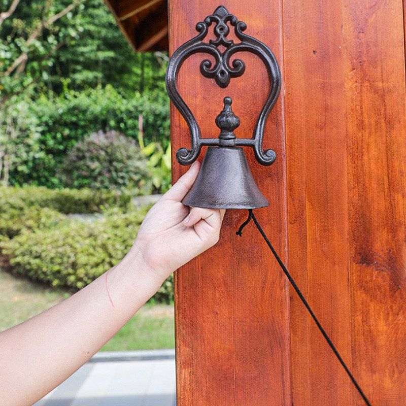 Beautiful cursive cast iron bell, Furniture & Home Living, Home Decor ...