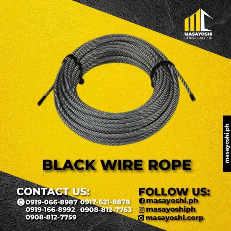 Black Wire Rope | Wire Rope | BI Wire Rope | Ropes | Lifting | RIgging ...