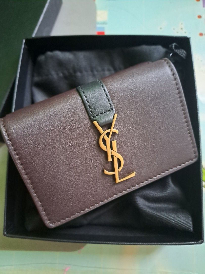 BRAND NEW YSL TRIFOLD WALLET, Luxury, Bags & Wallets on Carousell