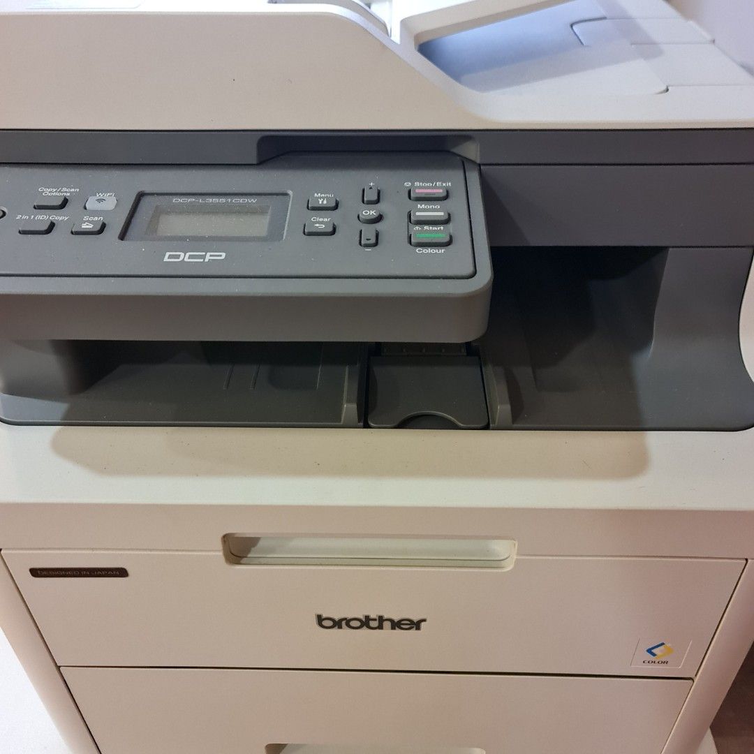 Brother DCP-L3551CDW 3-in-1 Colour LED Multi-Function Laser Printer ...