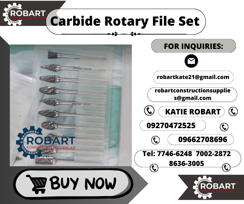 CARBIDE ROTARY FILE SET, Commercial & Industrial, Construction Tools ...
