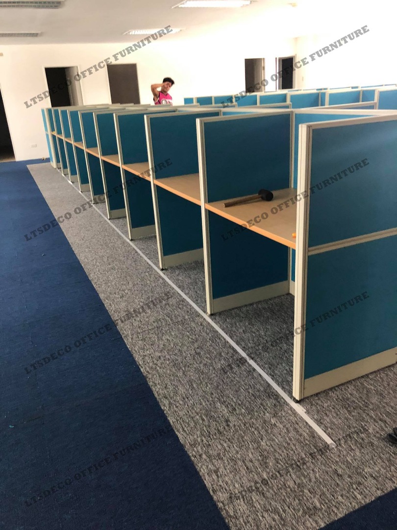 CARPET TILE l OFFICE FURNITURE PARTITIONS, Furniture & Home Living ...