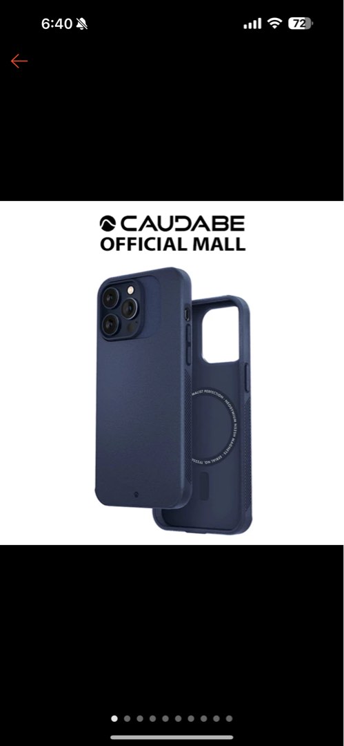 Caudabe Synthesis for IPhone 15 Pro Max - Celestial Blue with Button ...