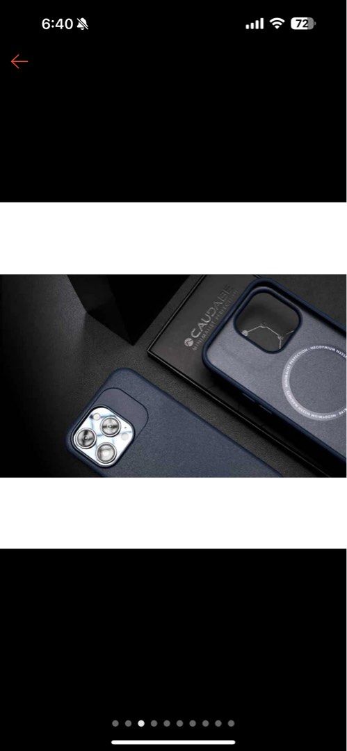 Caudabe Synthesis for IPhone 15 Pro Max - Celestial Blue with Button ...