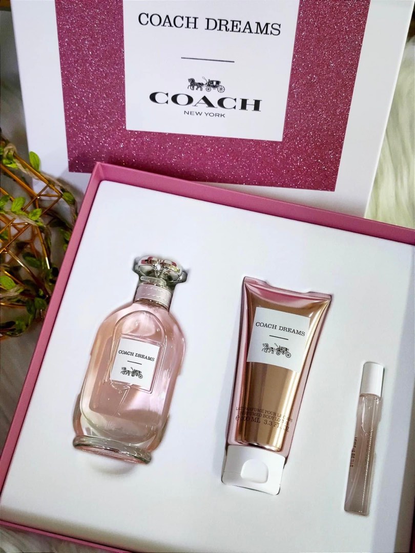 Coach Dreams Set x3 90ml Edp+7.5 Edp Spray+100ml Body Lotion, Beauty ...