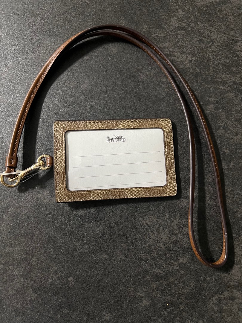 Coach Lanyard ID, Women's Fashion, Bags & Wallets, Wallets & Card ...